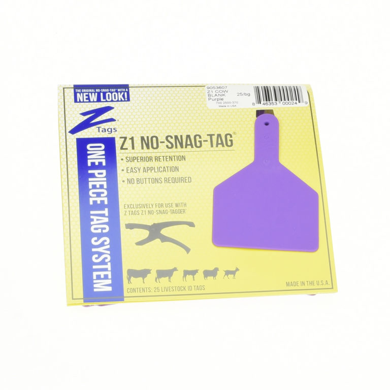 Z-TAG COW BLANK PURPLE 25/BG - Alliance Animal Care